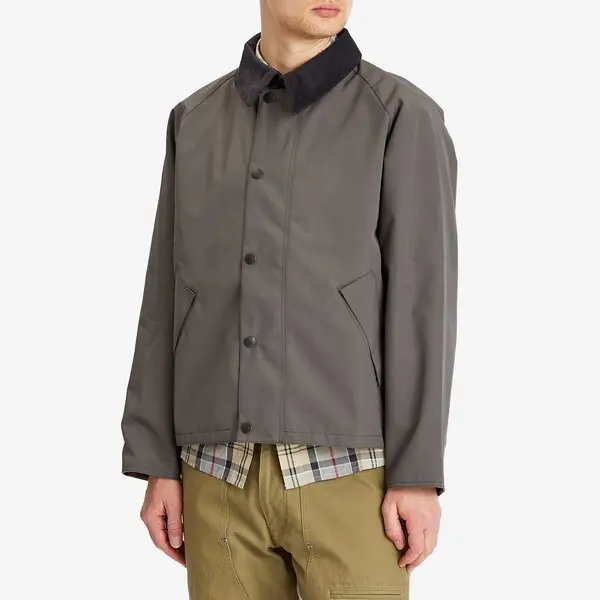 BARBOUR × SALON REVERSIBLE TRANSPORT 36 Barbour Os Reversible Transporter Jacket - Ashpalt Grey | Editorialist